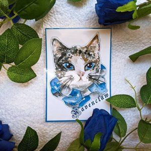 Wall Decor | Ravenclaw Harry Potter Cat Art Print Kitty Watercolor Cute ...
